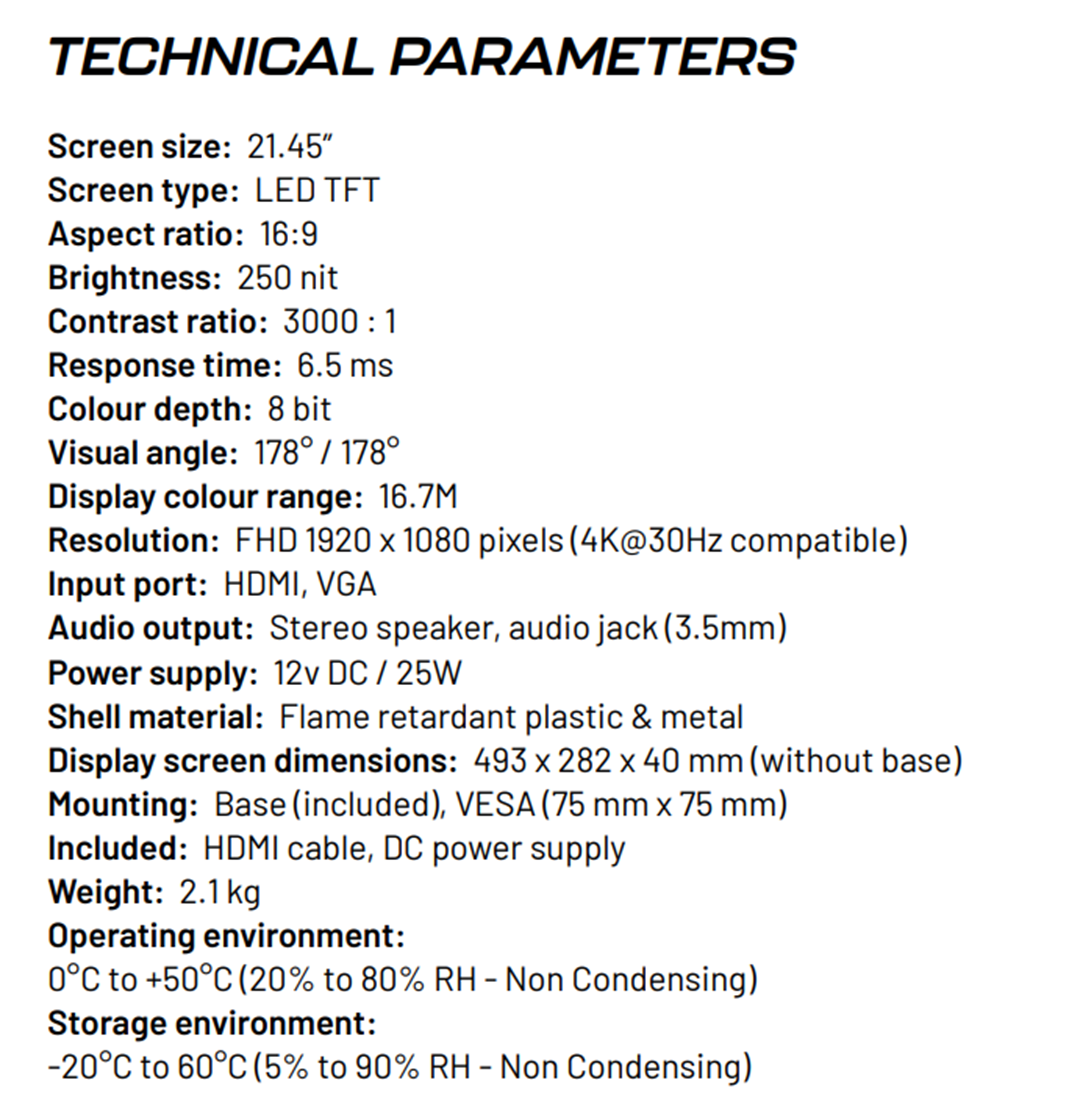 **SALE** Zankap 22'' 1080P LED Monitor - HDMI, VGA, Built-in Speaker ...
