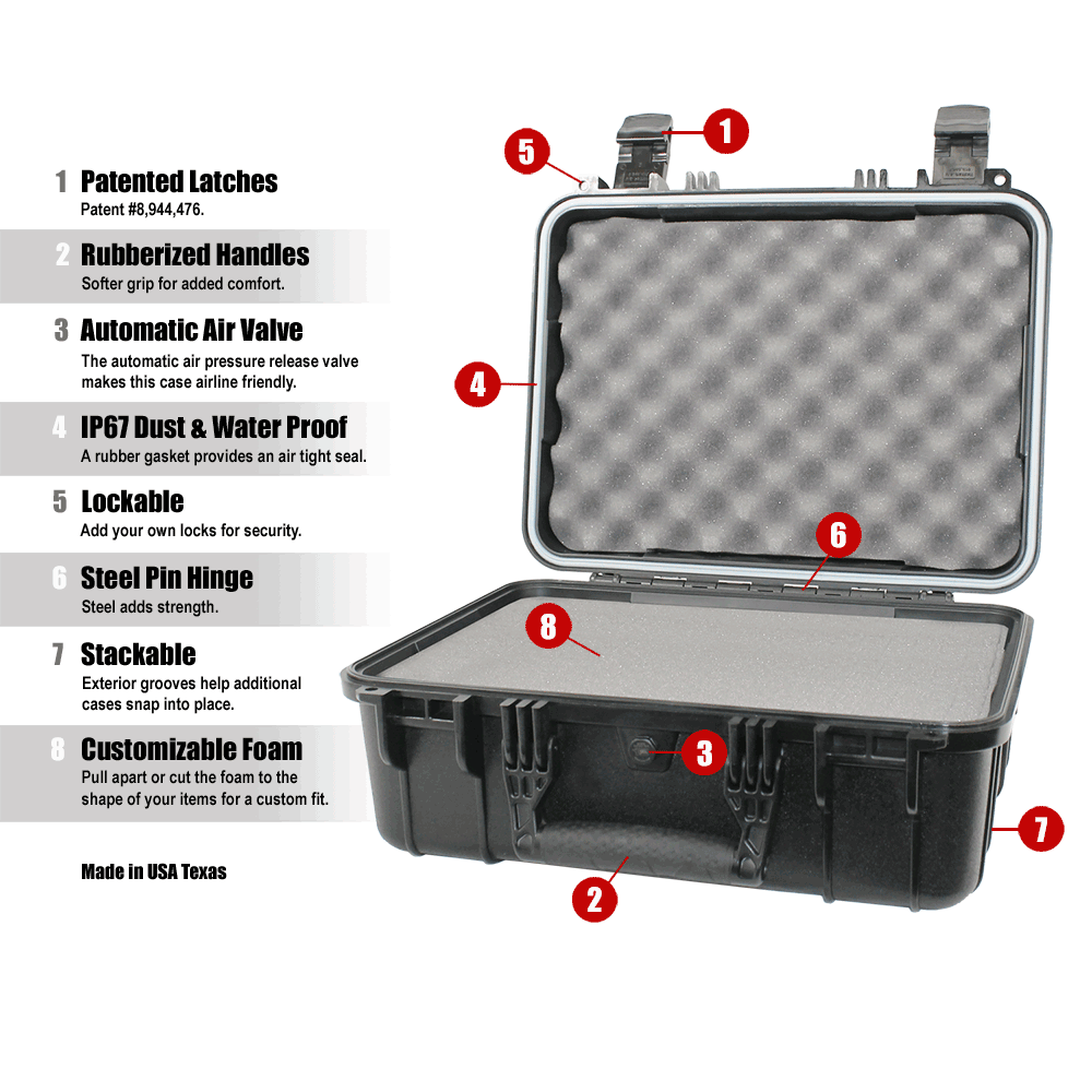 14" Medium Hard Storage Case #075 – Condition 1